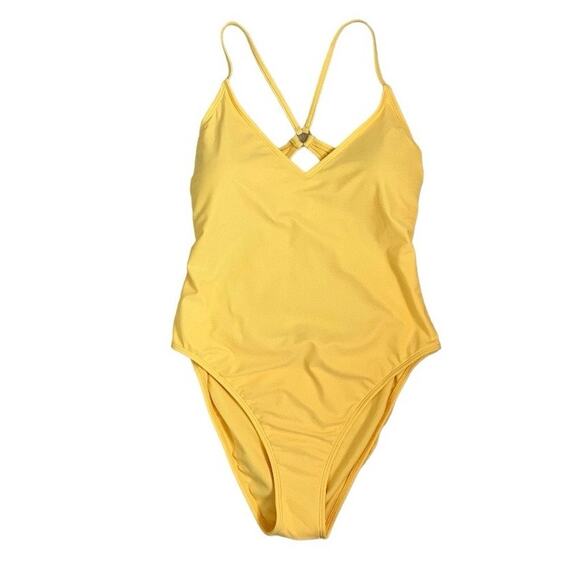 Shade & Shore | Swim | New Shade Shore Yellow One Piece Bathing Suit ...